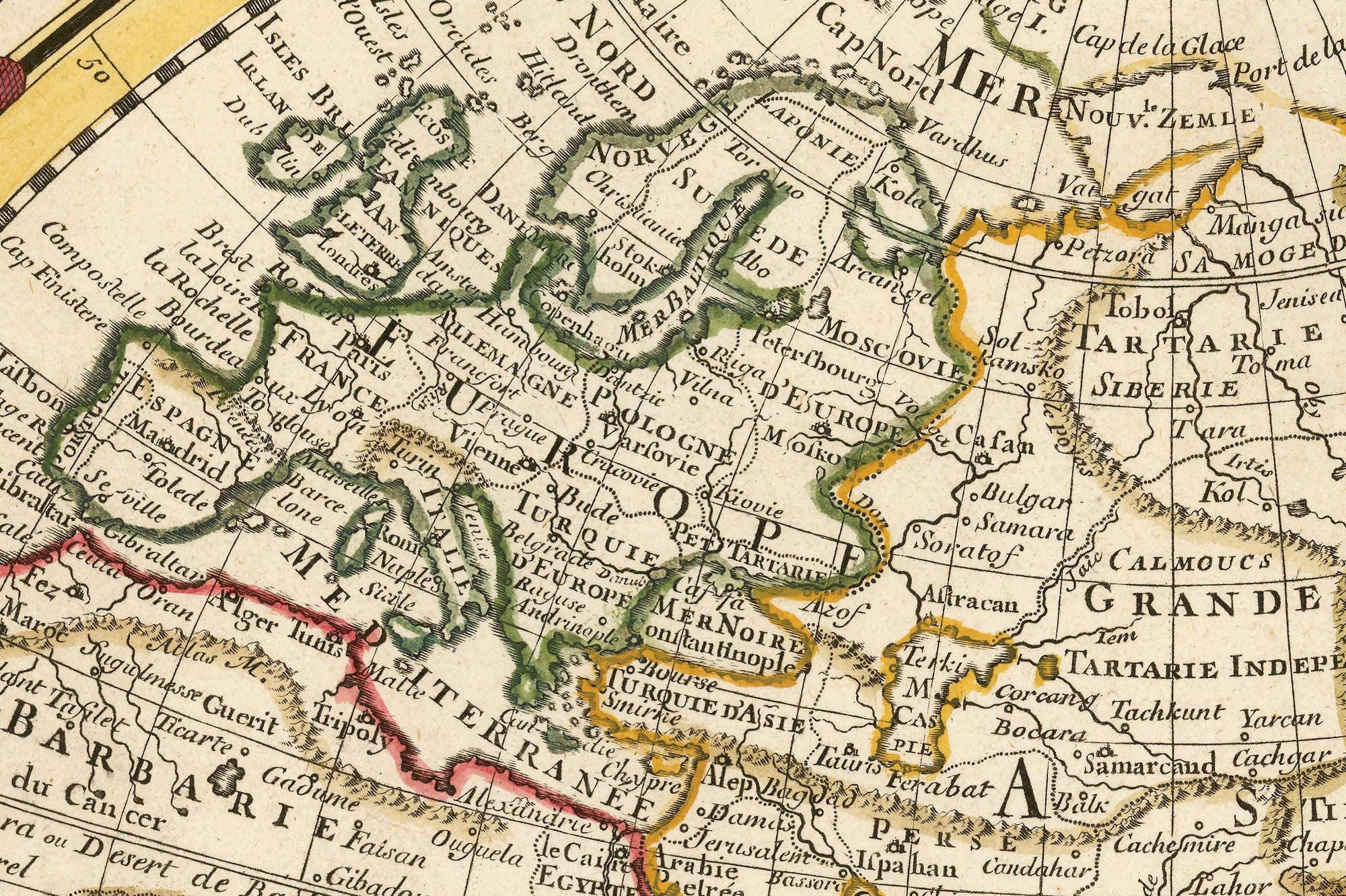 World Map 1720 Vintage Map of the World in High Resolution - Etsy UK