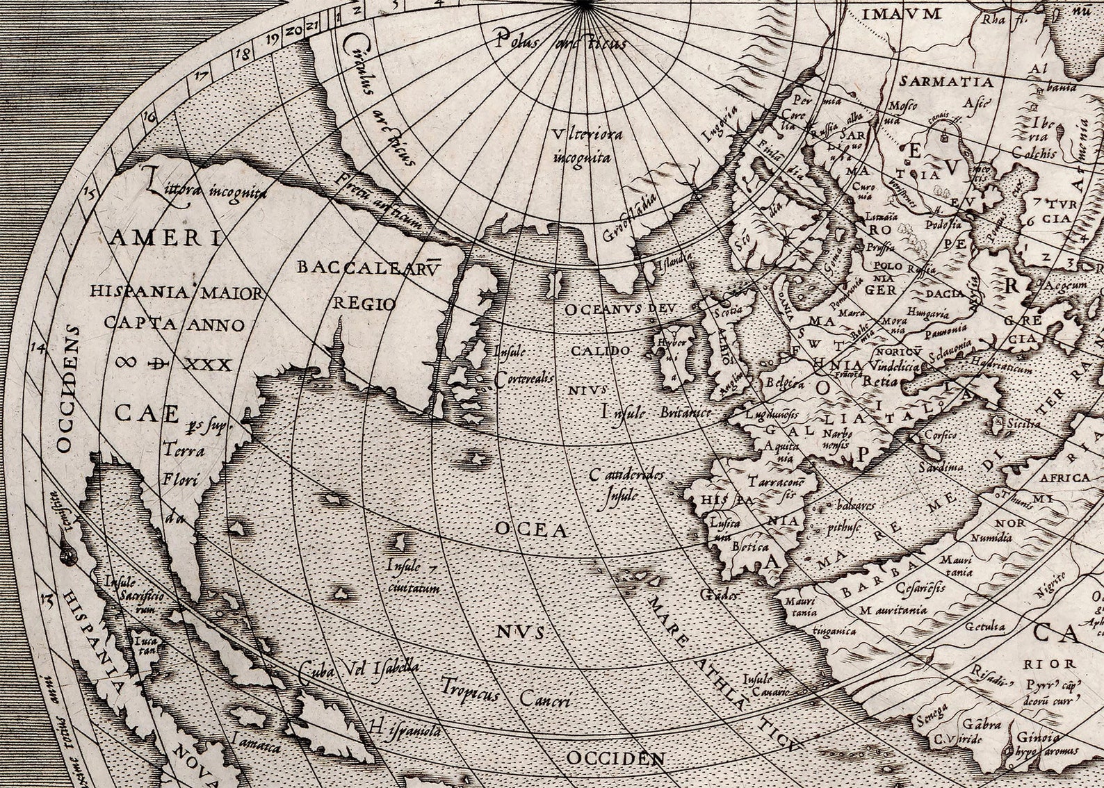 World Map 1564 Old Map of the World in High Resolution Prints - Etsy Canada