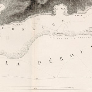 Vanikoro Map 1828, Rare Old Map of Tropical Island in High Resolution ...