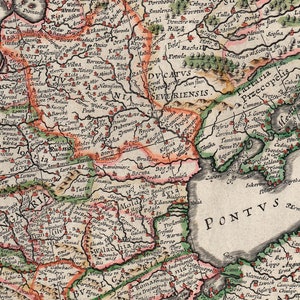 Europe Map, 7 Sizes up to 53x40″ (135x100cm) Old Map of Europe 1635 ...