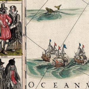 Europe Map, 7 Sizes up to 53x40″ (135x100cm) Old Map of Europe 1635 ...