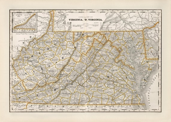 Old Virginia County Maps