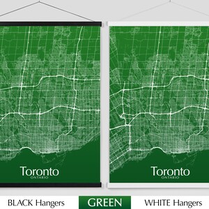 Toronto Map Print Poster, Map of Toronto ON, Canada Minimalist Art, 7 ...