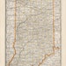 Indiana State Map 1891, Old Map of Indiana in High Resolution Prints up ...