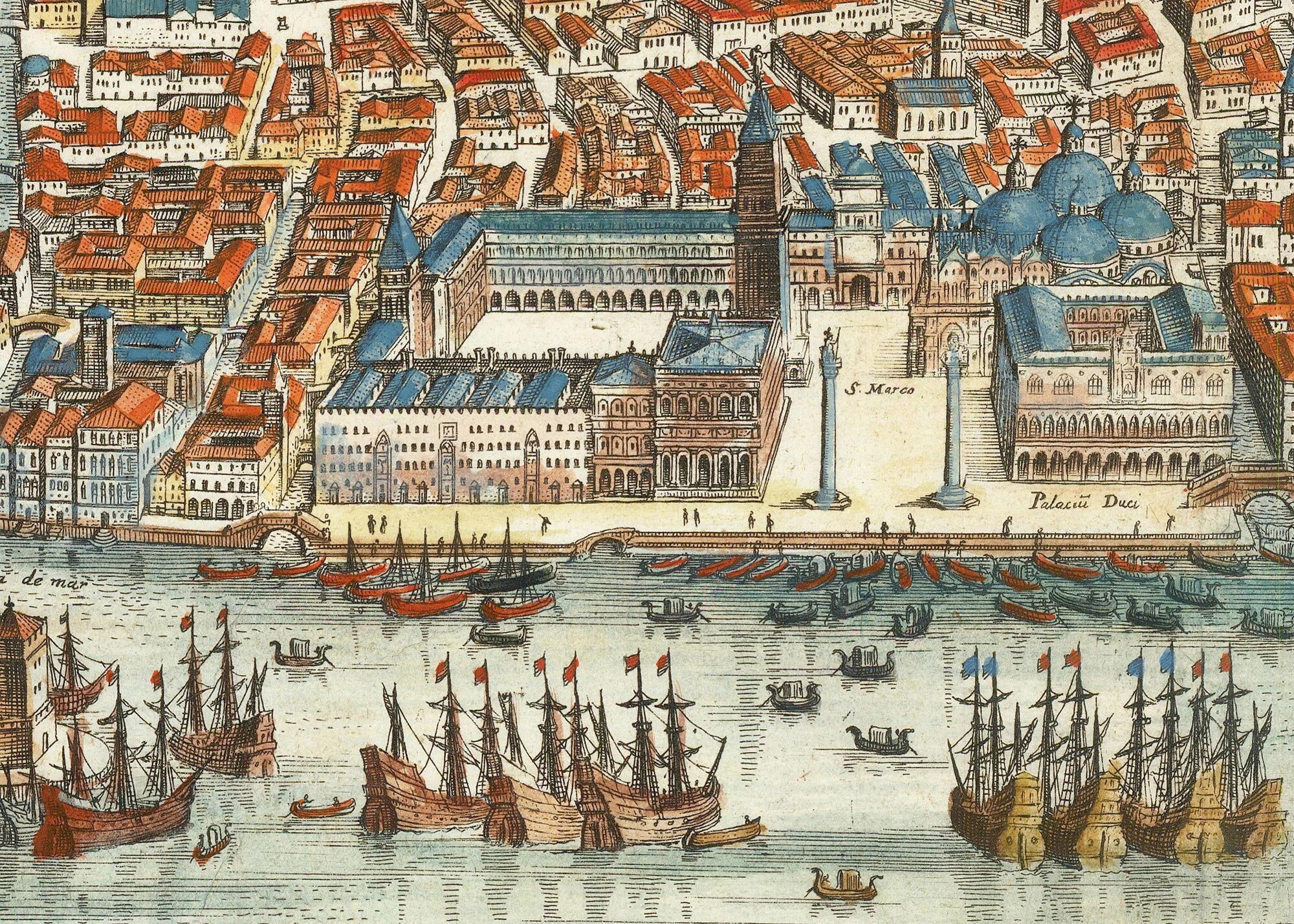 Old Map of Venice 1636 Old Pictorial Map of Venice Italy in | Etsy Canada