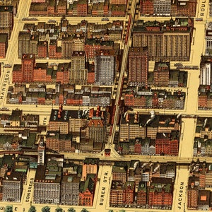 Chicago Map 1898, Vintage Map of Chicago, IL in High Resolution Prints ...