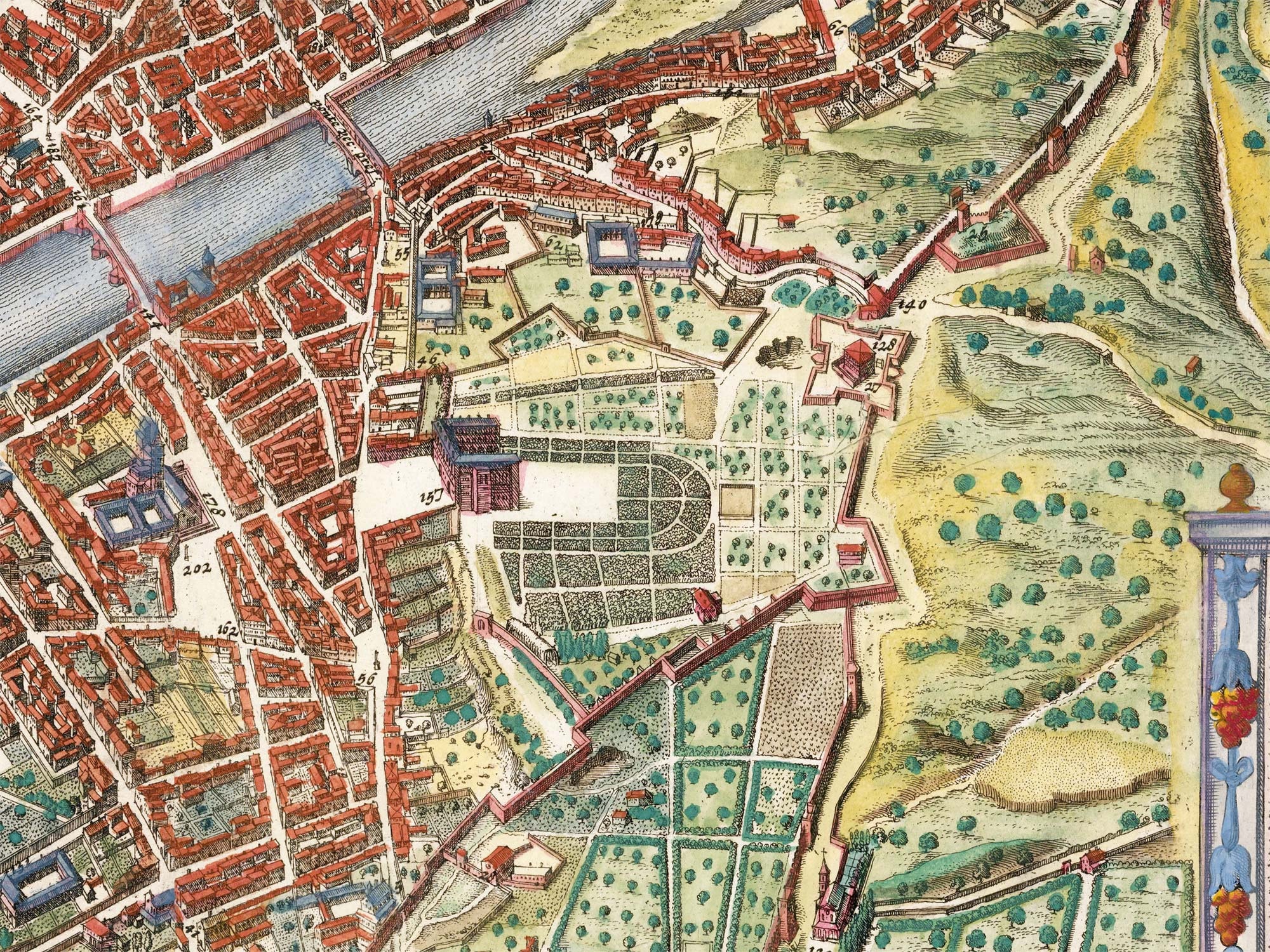 Mapa De La Florencia Renacentista De Italia Florencia: Piazza San