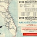 US Map 1915, Vintage Road Map of United States in High Resolution ...