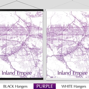 Inland Empire Map Print Poster, Map of Inland Empire, CA Minimalist Art ...