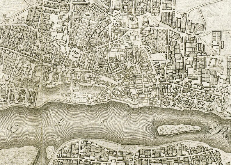 Warsaw Map 1772 Old Map of Warsaw Poland in High Resolution - Etsy