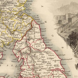 Map of UK and Ireland, Victorian British Map in 7 Sizes up to 40x53 ...