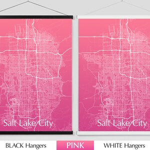 Salt Lake City Map Print Poster, Map of Salt Lake City, UT Minimalist ...