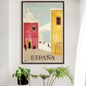 Spain Poster, Classical Travel Poster of Spain by Bernard Villemot ...