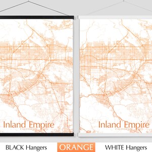 Inland Empire Map Print Poster, Map of Inland Empire, CA Minimalist Art ...