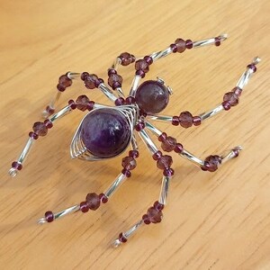 Amethyst Spider - Gemstone Spider Looking for a Home - Beads and Wire ...