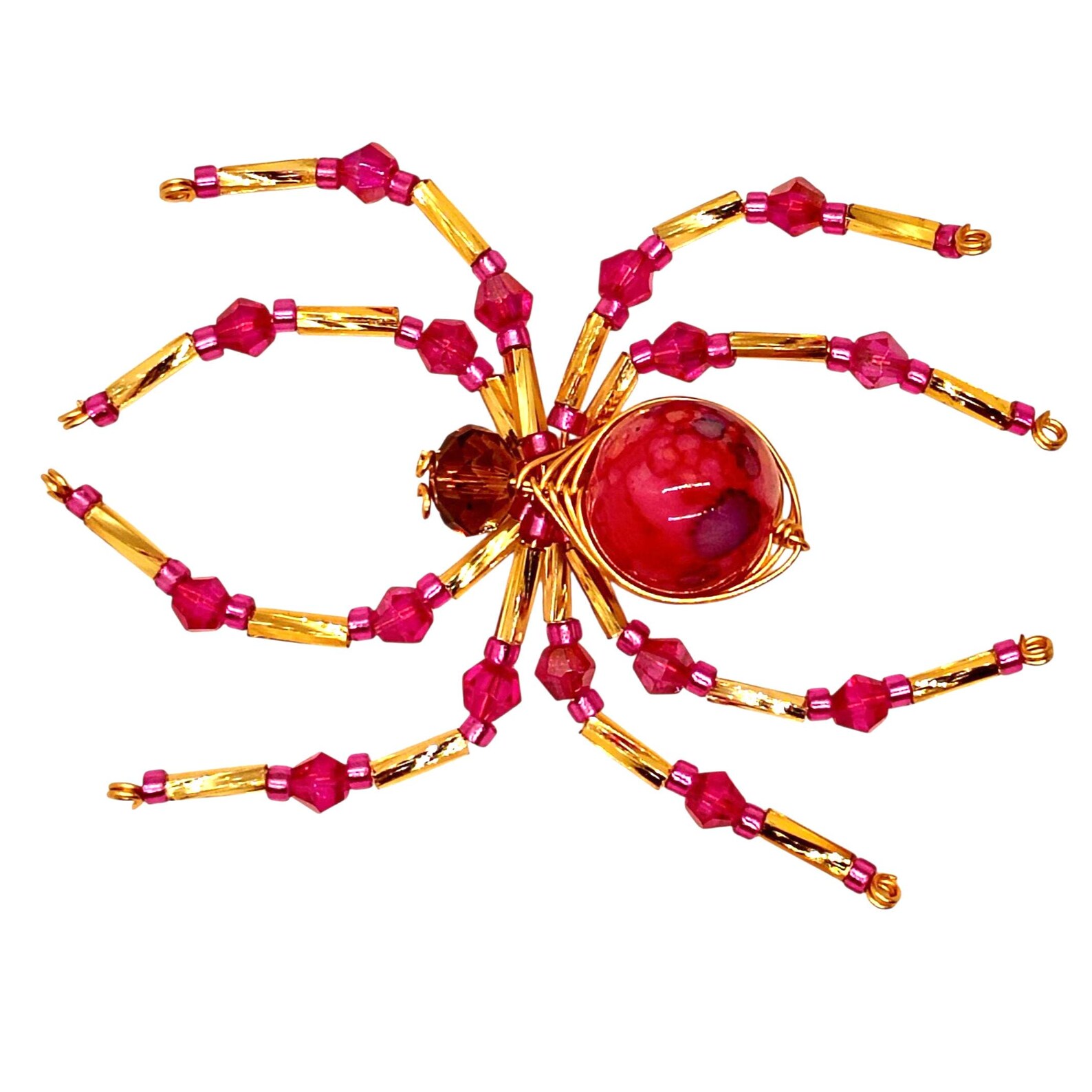 Fairy Cherry Blossom Spider - Looking for a Home - Beads and Wire - Etsy