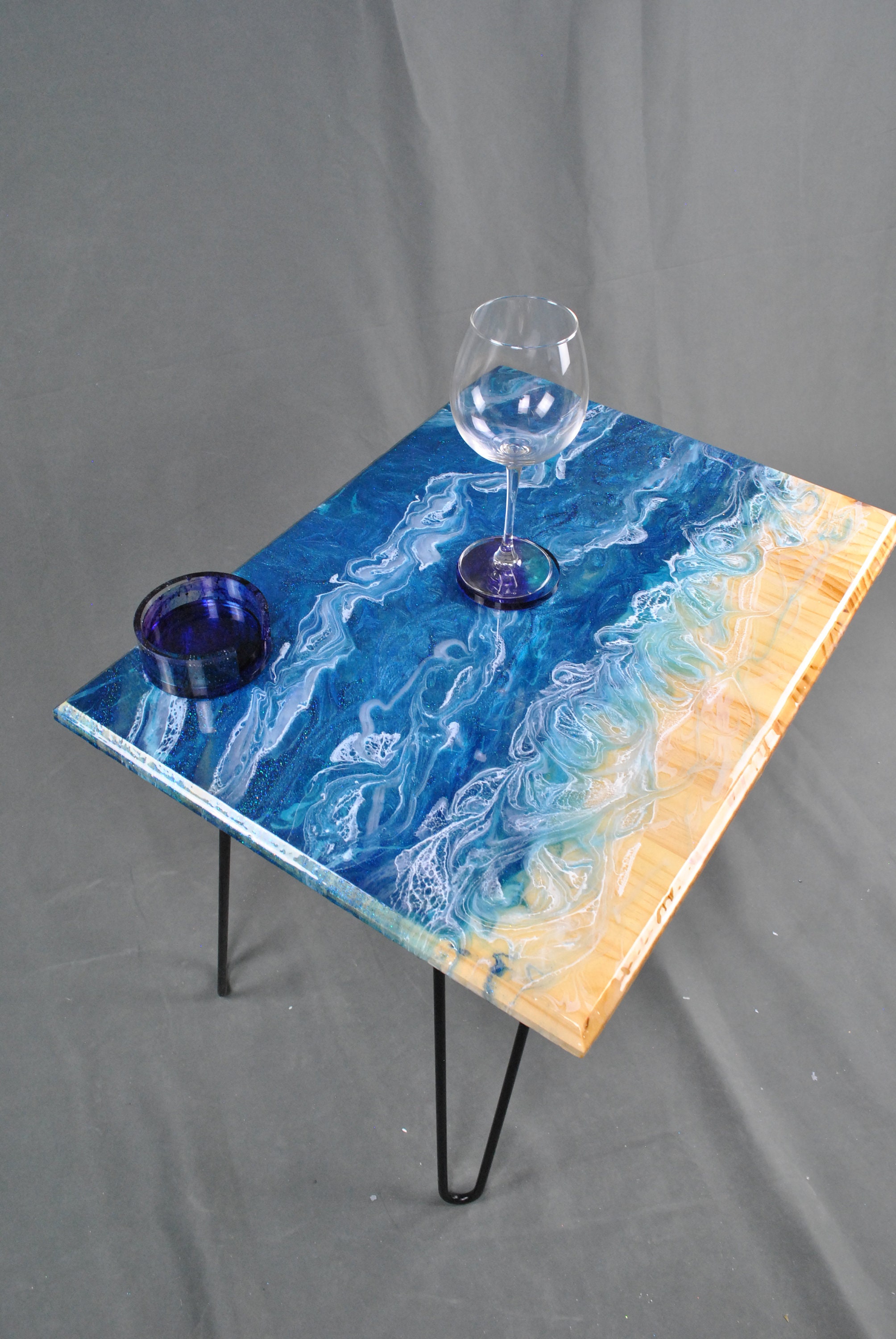 Ocean Resin End Table Epoxy Resin Table Beach Table Custom - Etsy Israel