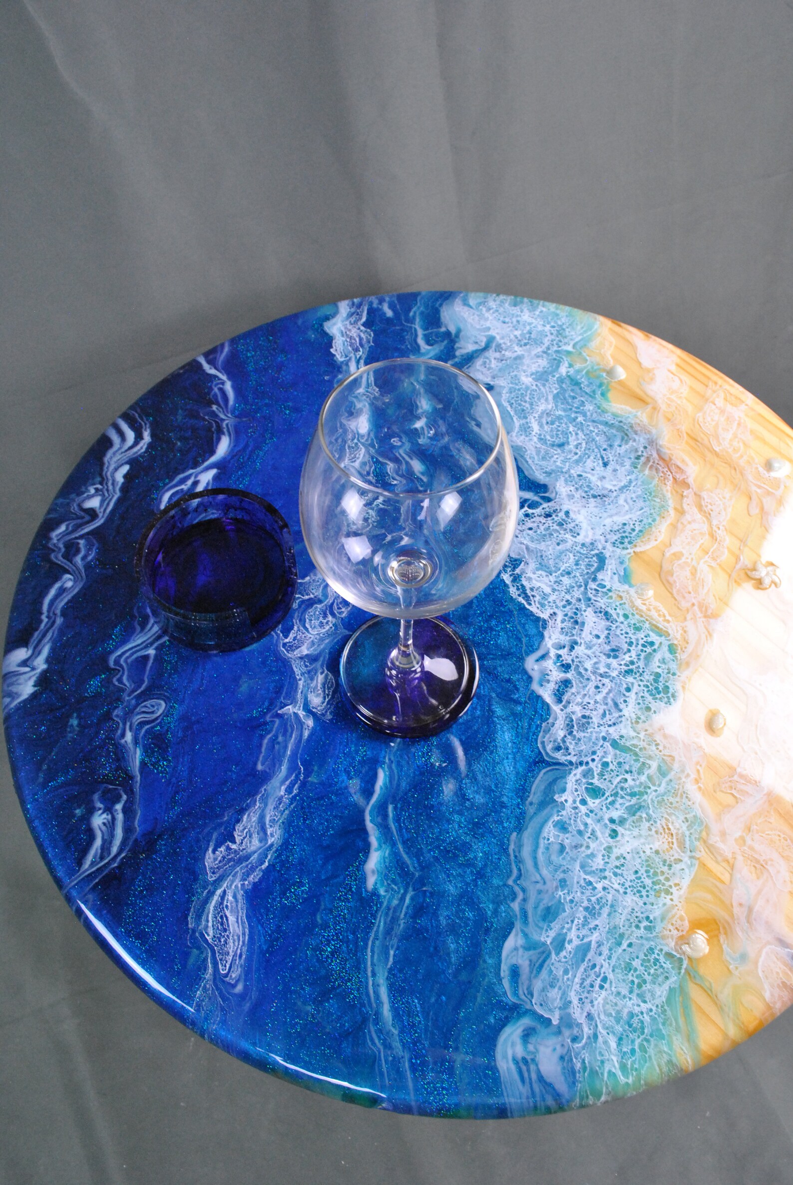 Seashell Ocean Table Coffee Table Epoxy Resin Ocean Table | Etsy