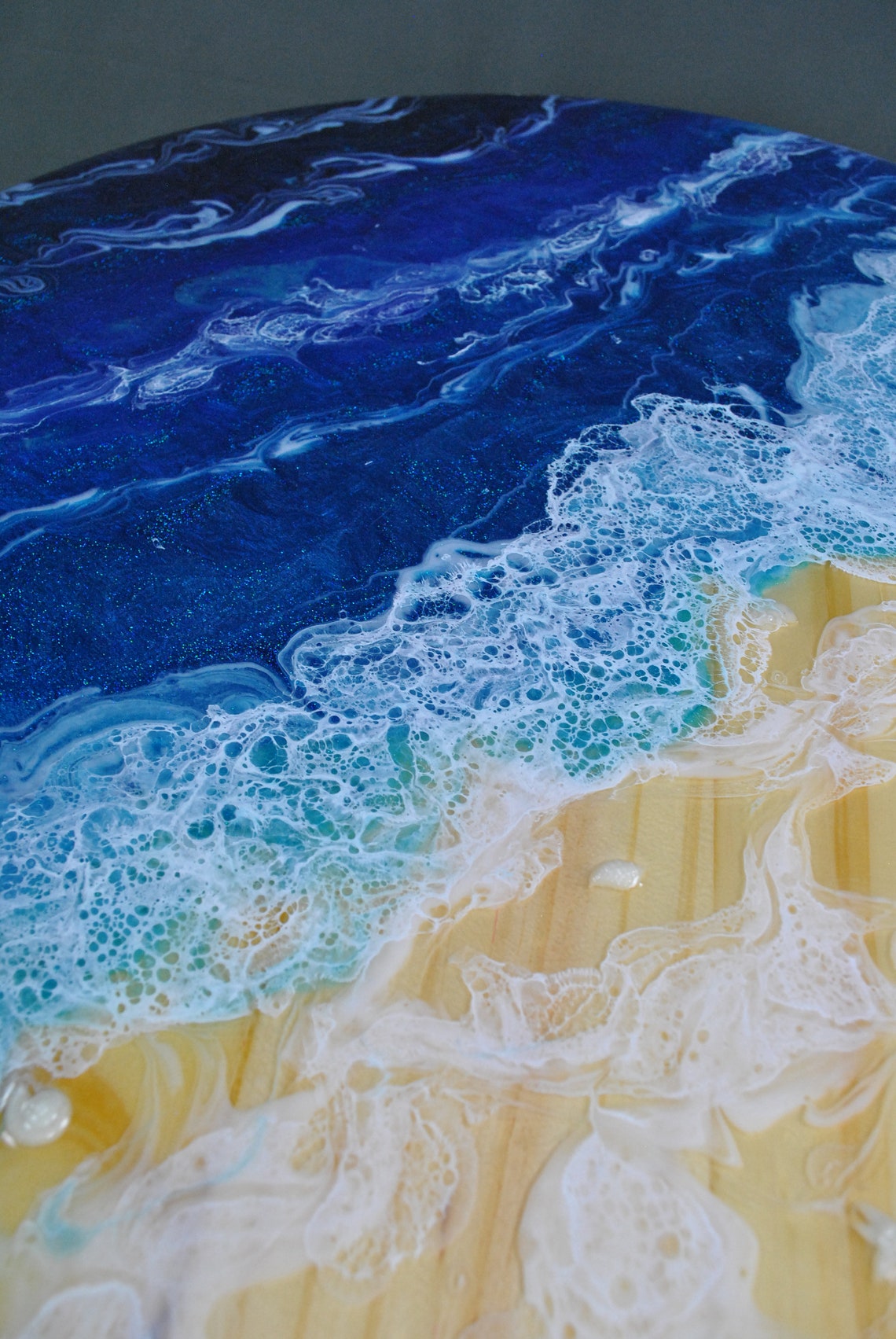 Seashell Ocean Table Coffee Table Epoxy Resin Ocean Table | Etsy