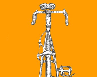 Pen Ink Bike Art - Etsy