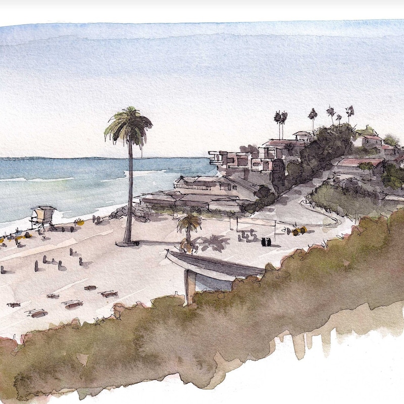 Moonlight Beach California - Etsy