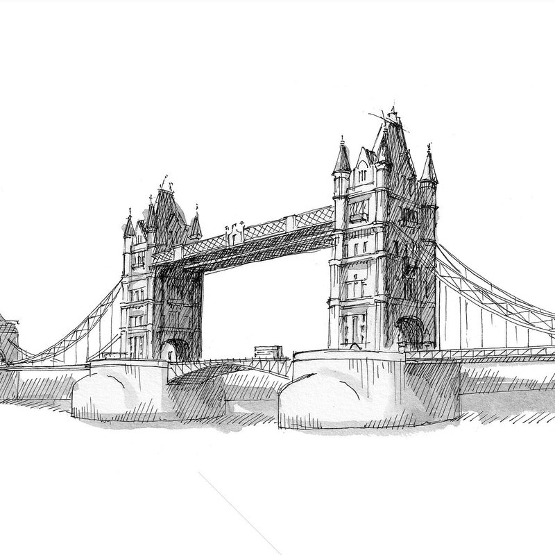 Tower Bridge Art - Etsy