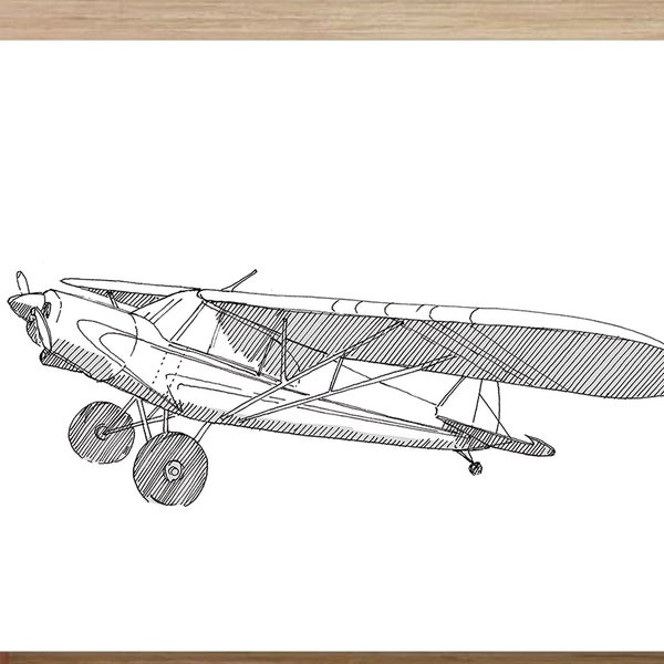 Piper Cub Airplane Svg - Etsy