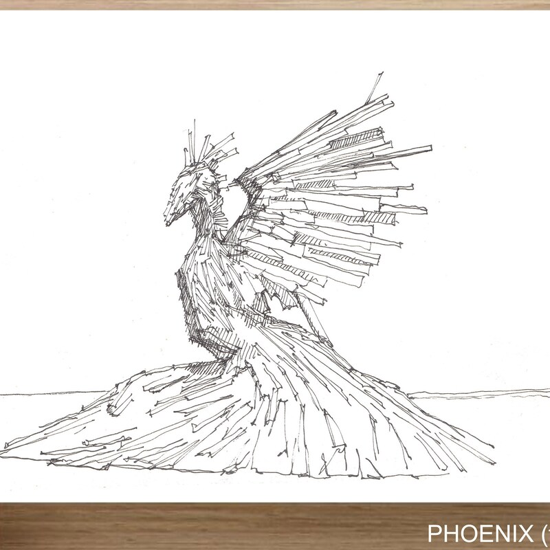 Phoenix Rising Sculpture - Etsy