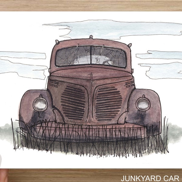Junkyard Painting - Etsy