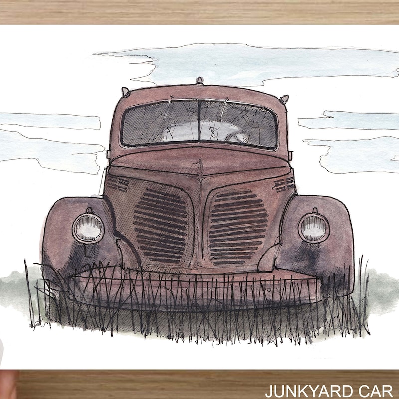Junkyard Painting - Etsy