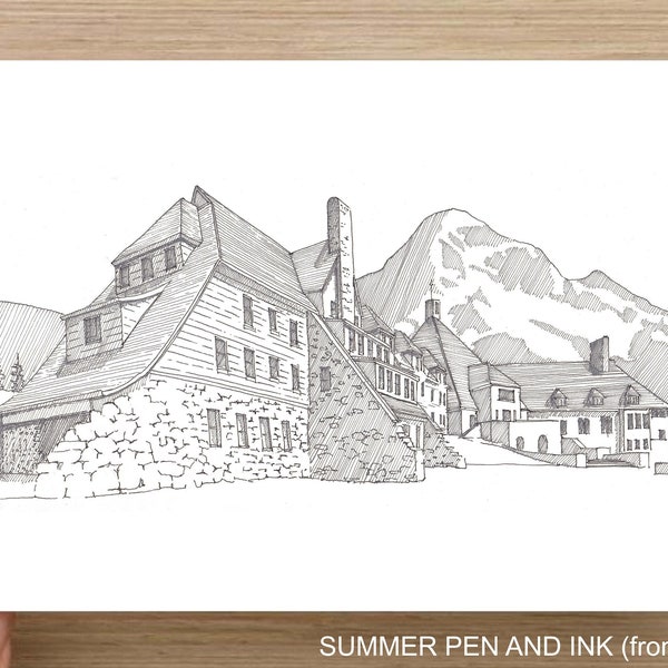 Timberline Lodge - Etsy