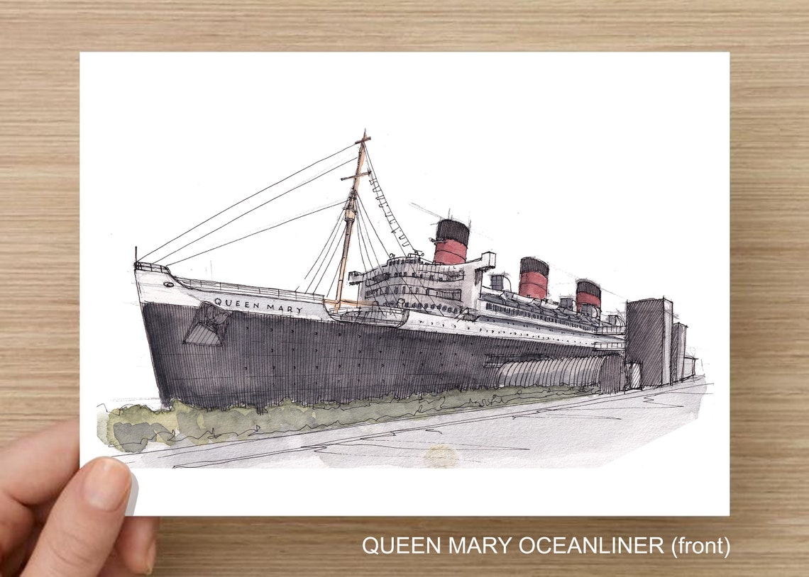 RMS QUEEN MARY - Oceanliner, Ship, Cruise Ship, Long Beach, California ...