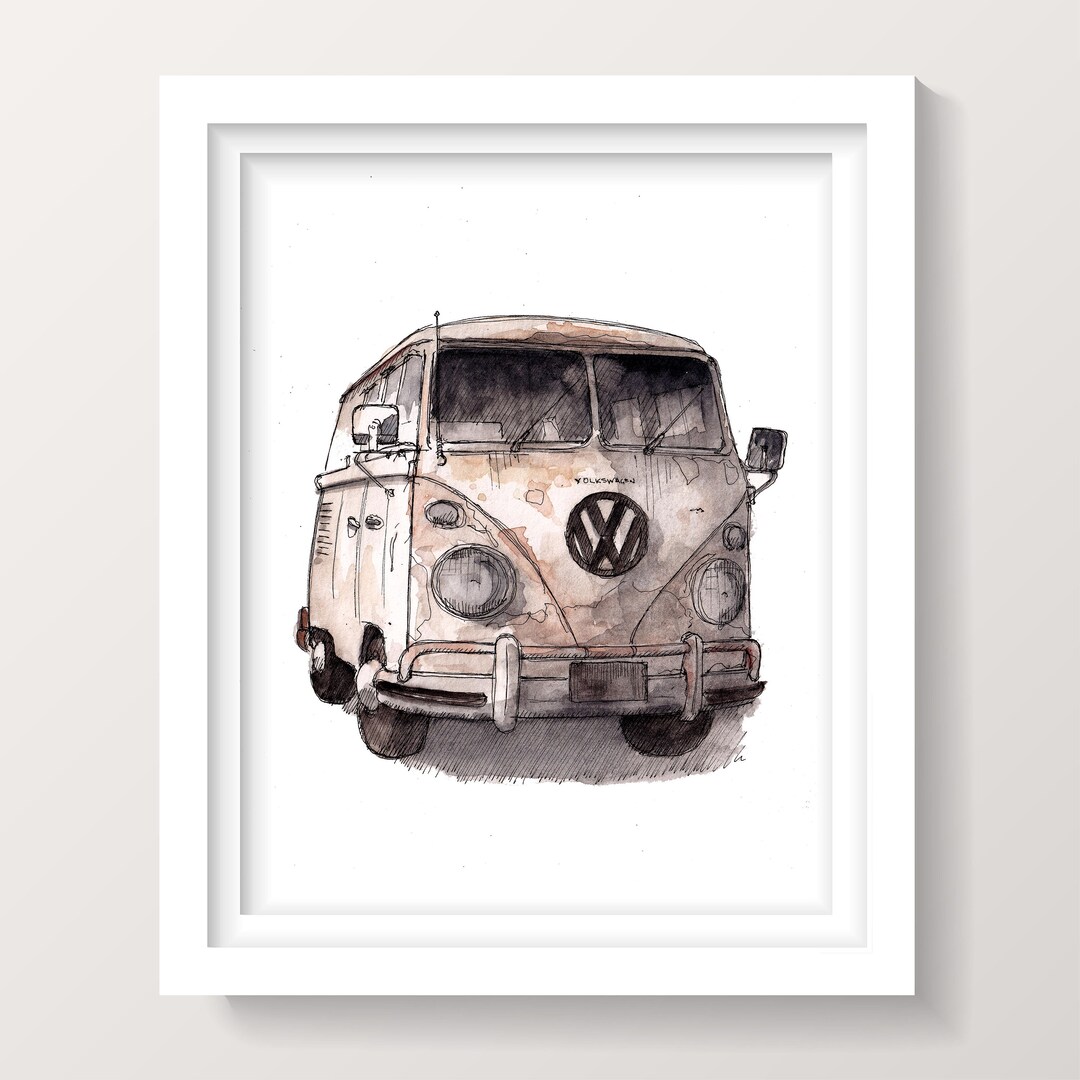 VINTAGE BUS - Classic Rusty Vehicle, Van, Vanlife, Campervan, Roadtrip ...