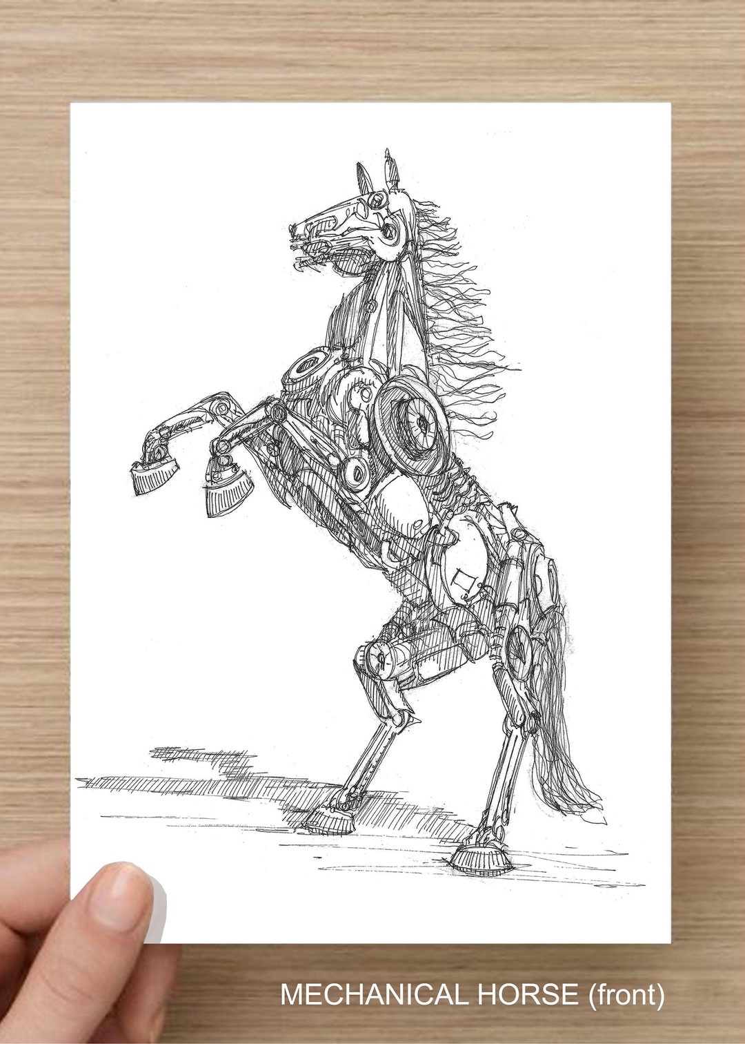 MECHANICAL HORSE - Sculpture, Metal Working, Art, Stallion, Black Rock ...