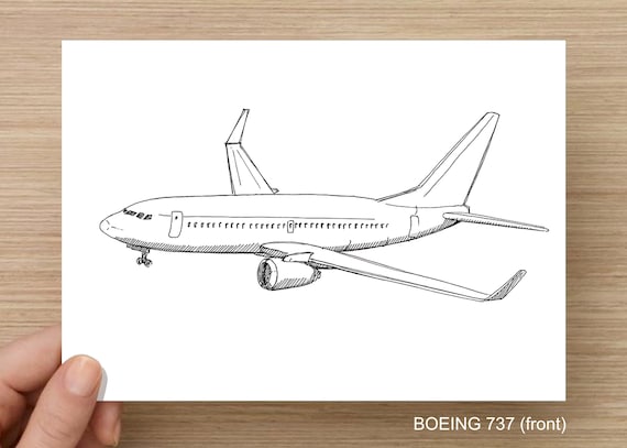 BOEING 737 AIRPLANE Jet Commercial Airliner Fly Travel - Etsy