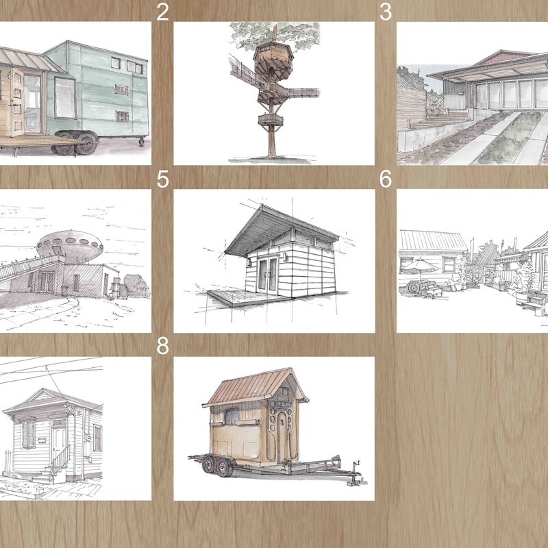 Tiny House Art - Etsy