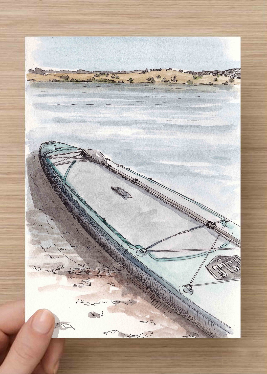 STANDUP PADDLEBOARD - Inflatable, SUP, Lake, Paddle, Surfing, Drawing ...