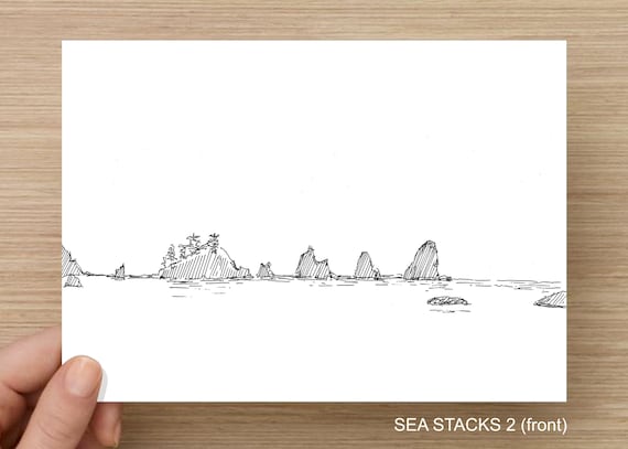 SEA STACK 3-PACK Olympic National Park Washington pnw | Etsy