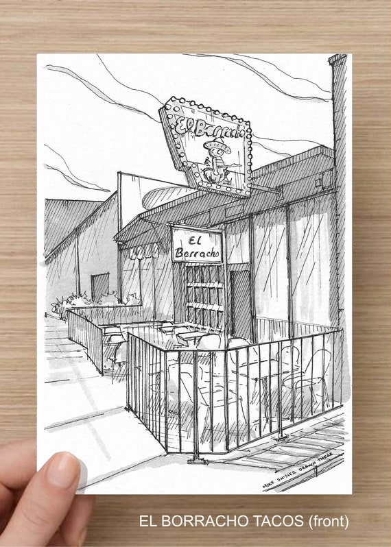 EL BORRACHO TACOS Seattle Ballard Taco Shop Mexican Food | Etsy