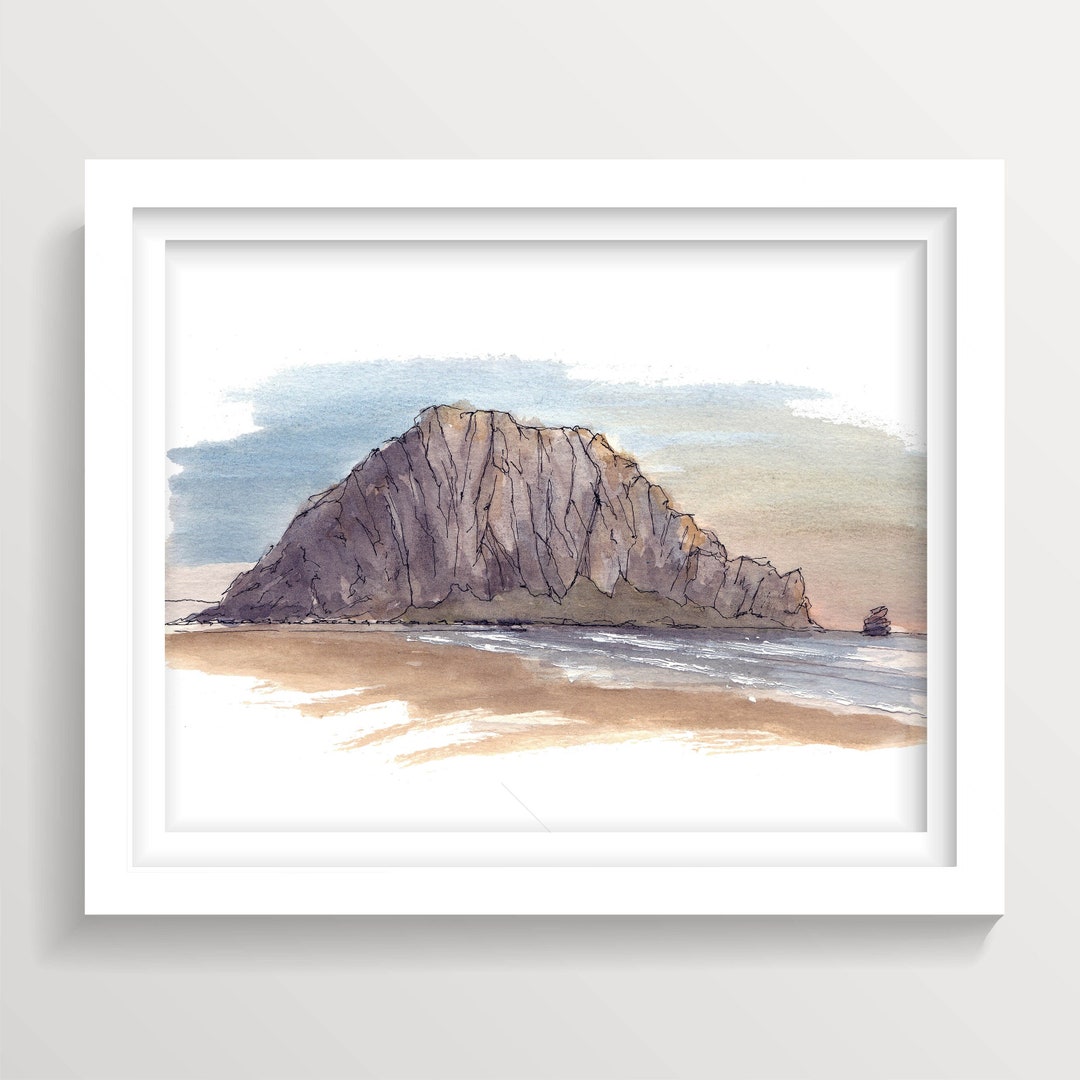 MORRO ROCK - Morro Bay, California, Beach, Ocean, Norcal, Volcanic Plug ...