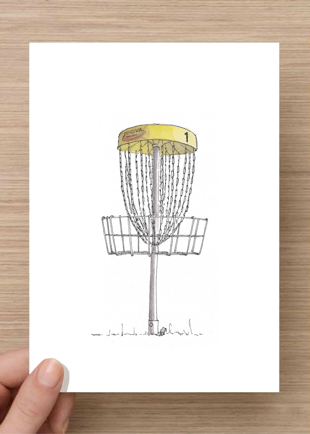 DISC GOLF BASKET - Frisbee, Golf, Hipster Sport, Chains, Innova, Yellow ...