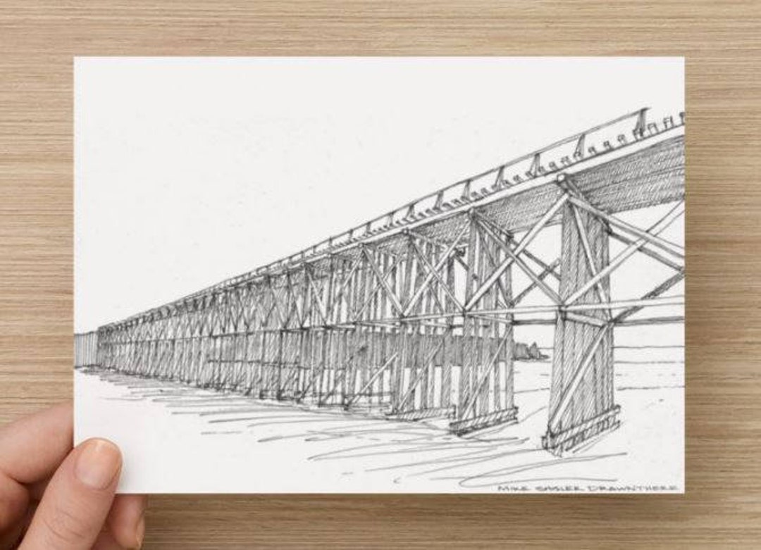 TRAIN TRESTLE BRIDGE, Fort Bragg, California - Beach, Railroad ...