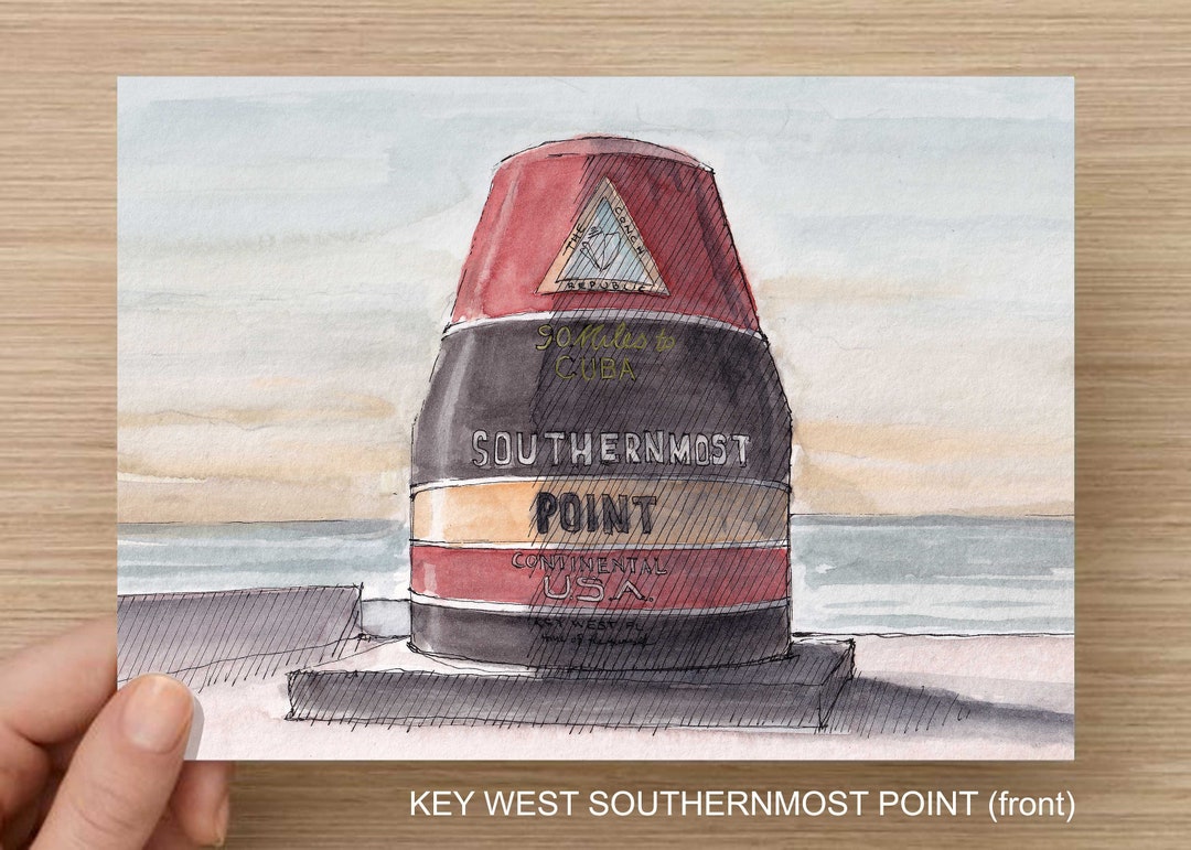 SOUTHERNMOST POINT BUOY - Key West, Florida, Cuba, Tourist Attraction ...