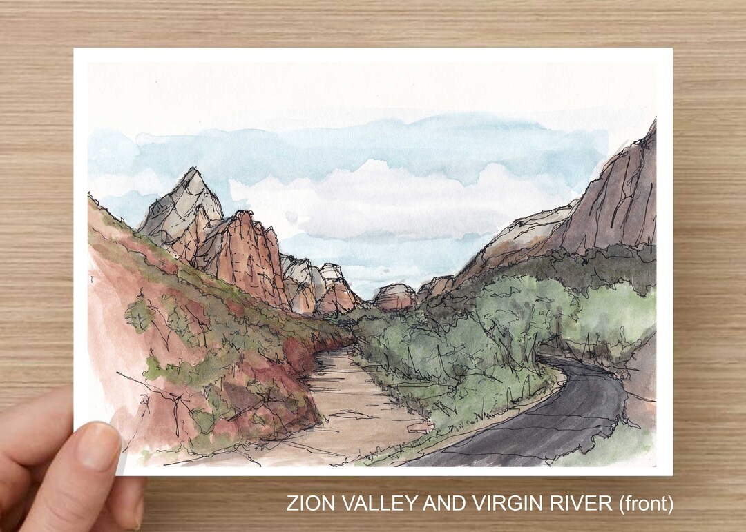 ZION VALLEY - Zion National Park, Virgin River, Utah, Mountains, Valley ...