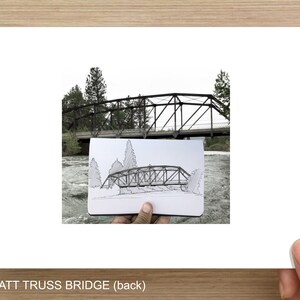 Pratt Truss Bridge Art Print – Reno Nevada, Pen and Ink Drawing - Etsy
