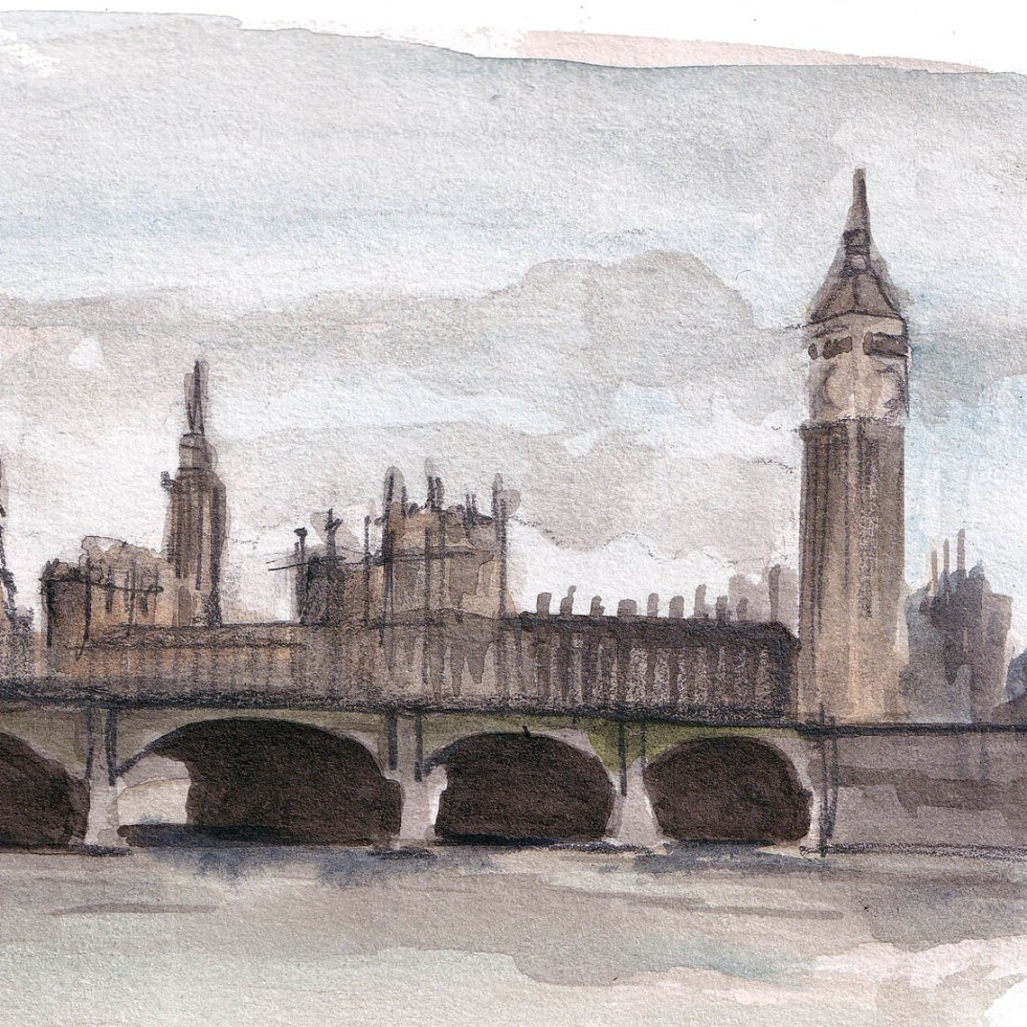 RIVER THAMES LONDON - Big Ben, Palace of Westminster, House of ...