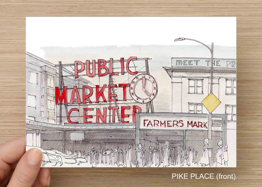 PIKE PLACE MARKET - Seattle, Washignton, Urbansketcher, Plein Air ...