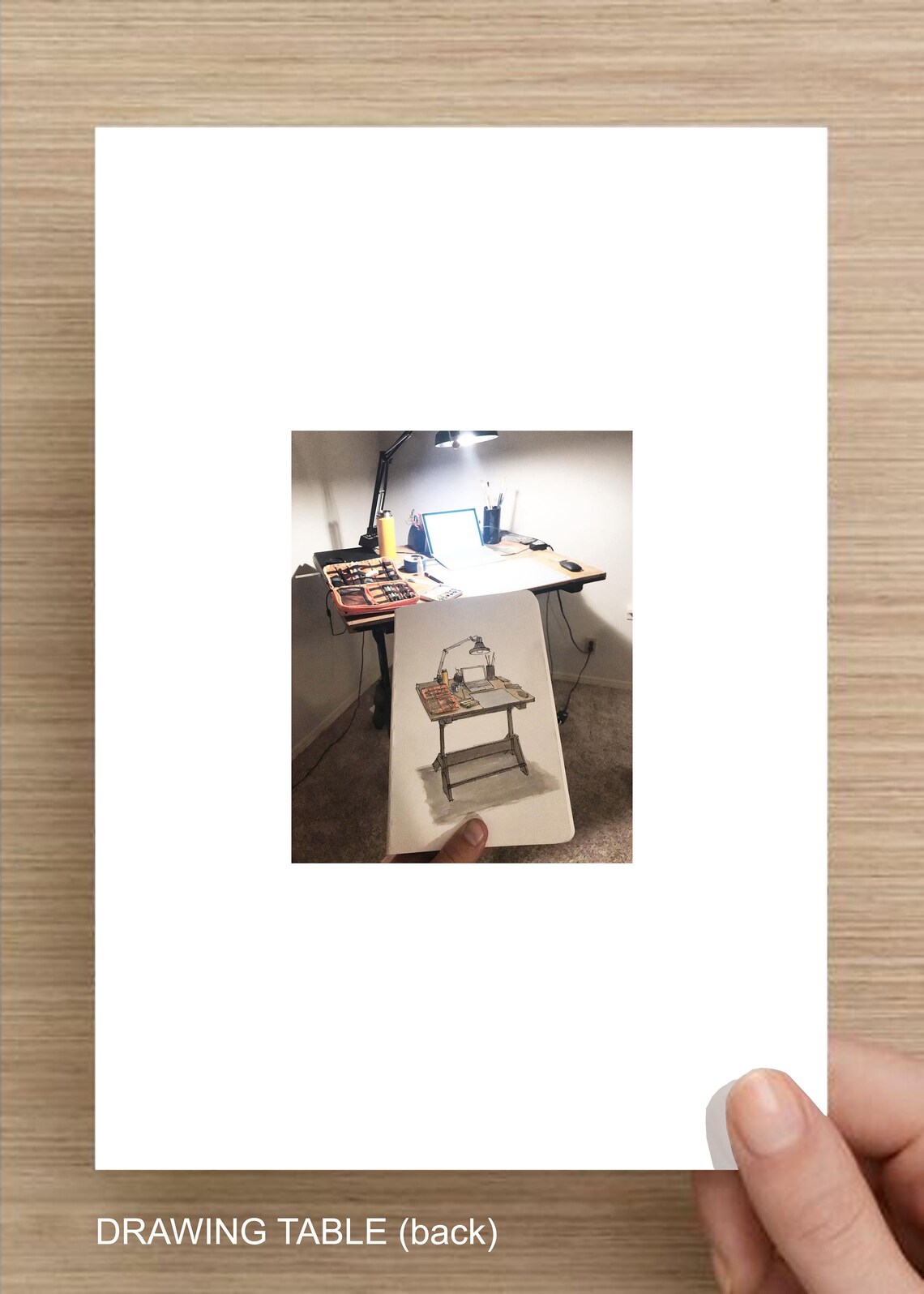 DRAWING TABLE Ink and Watercolor Art Prints Drawing - Etsy