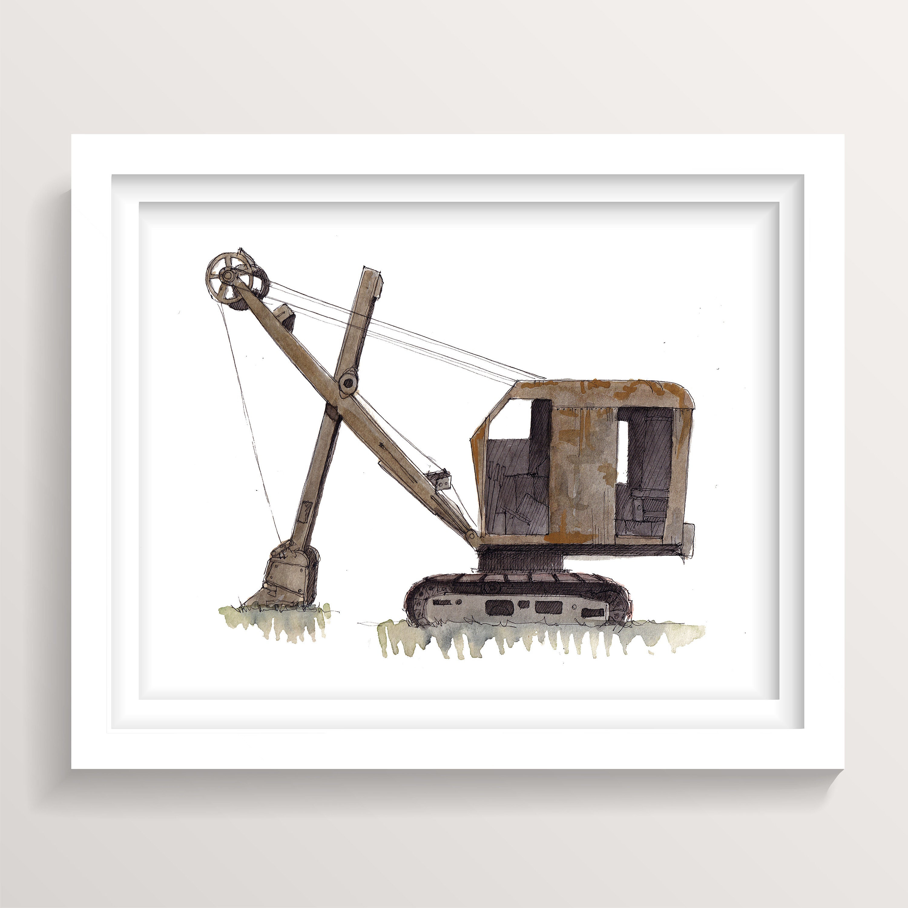 Backhoe Drawing