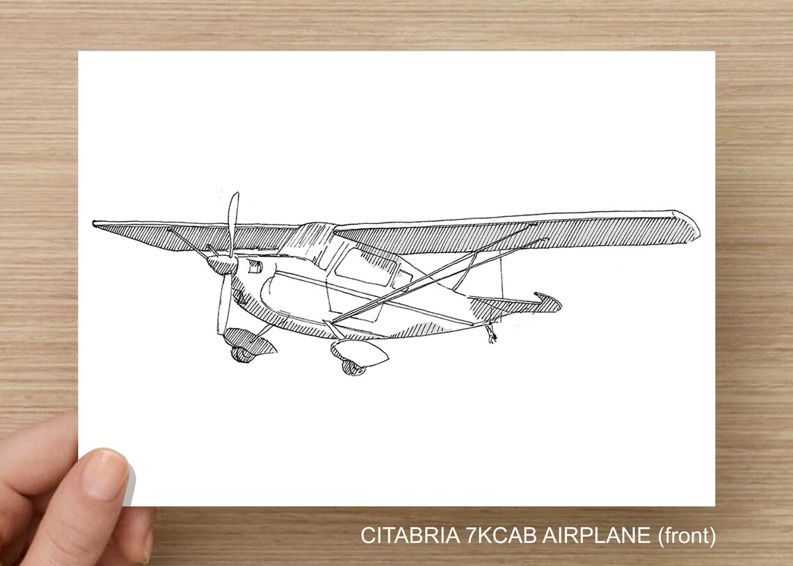 CITABRIA 7KCAB AIRPLANE Plane Fly Travel Flight Ink - Etsy